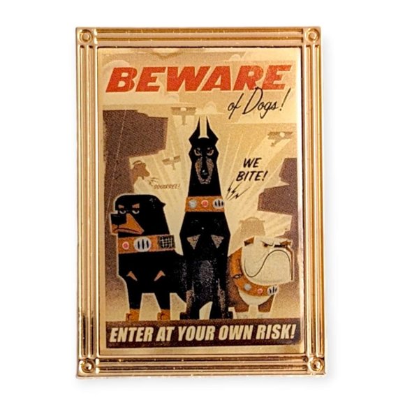Disney | Jewelry | Up Disney Pixar Pin Charles Muntz Beware Of Dogs ...